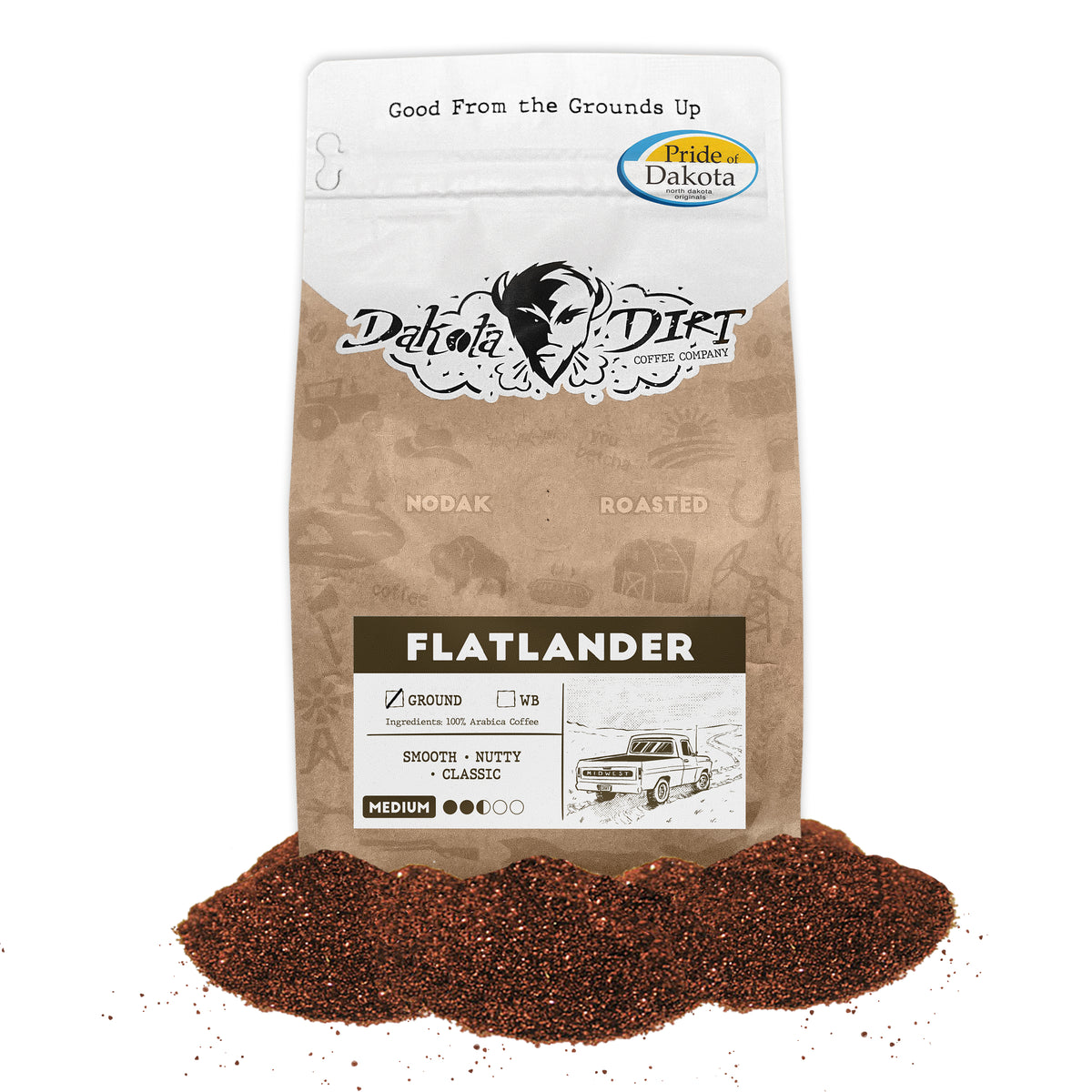 Flatlander | Medium Roast – Dakota Dirt